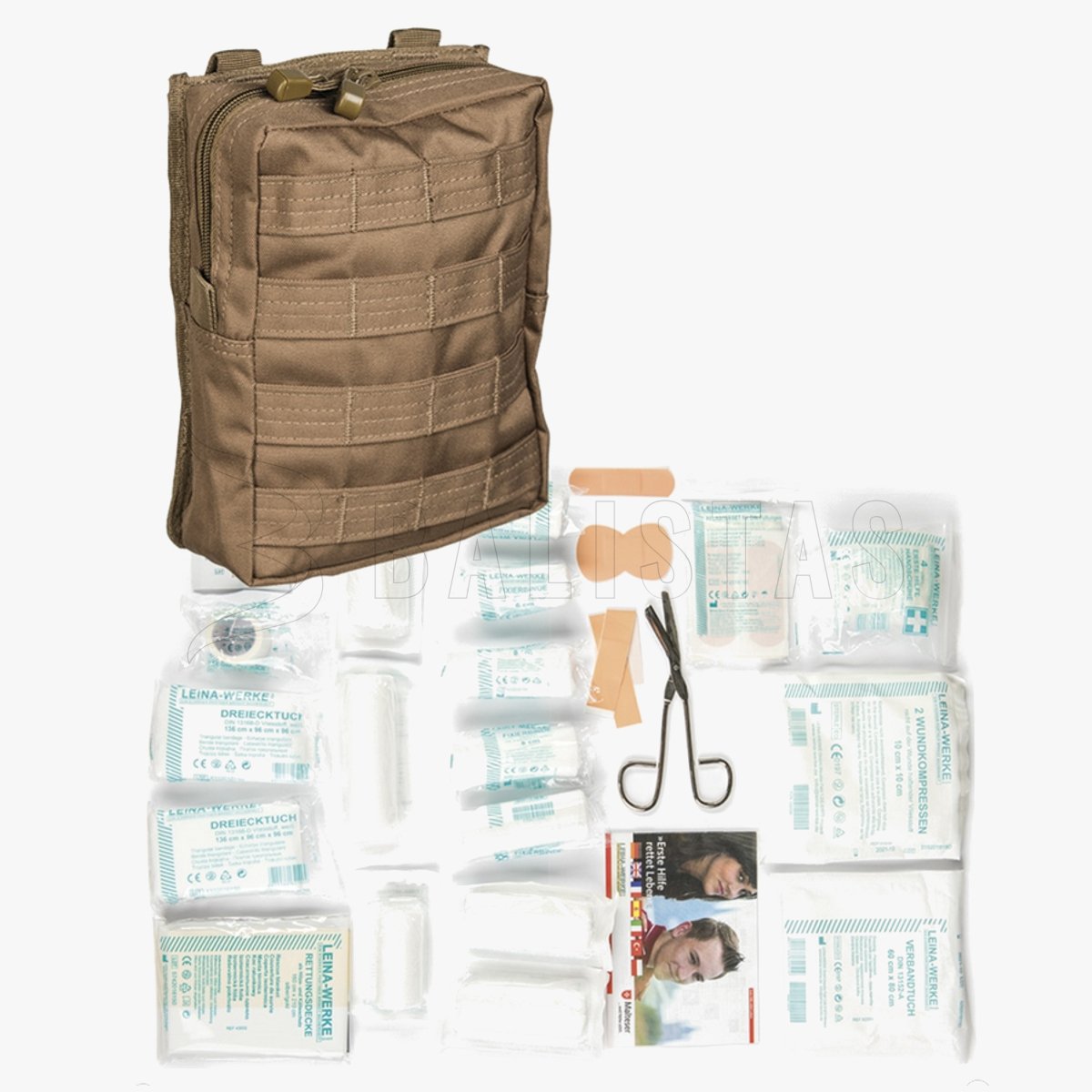 Erste-Hilfe-Kit Mil-Tec Molle groß Sand | Balistas.de